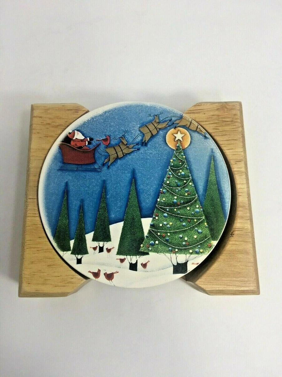 Ceramic Christmas Coasters