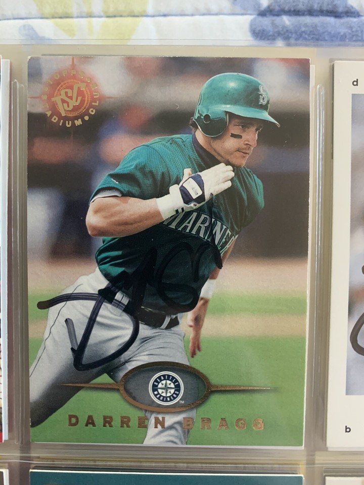 2 Darren Bragg autographed baseball cards | eBay