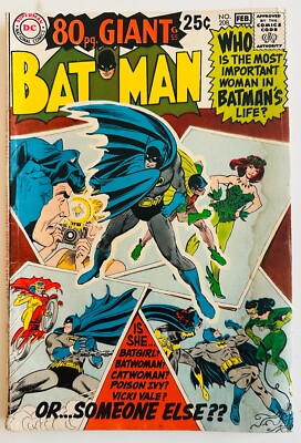 BATMAN 208 1969 80 Page Giant Poison Ivy Batgirl Batwoman Robin DC ...