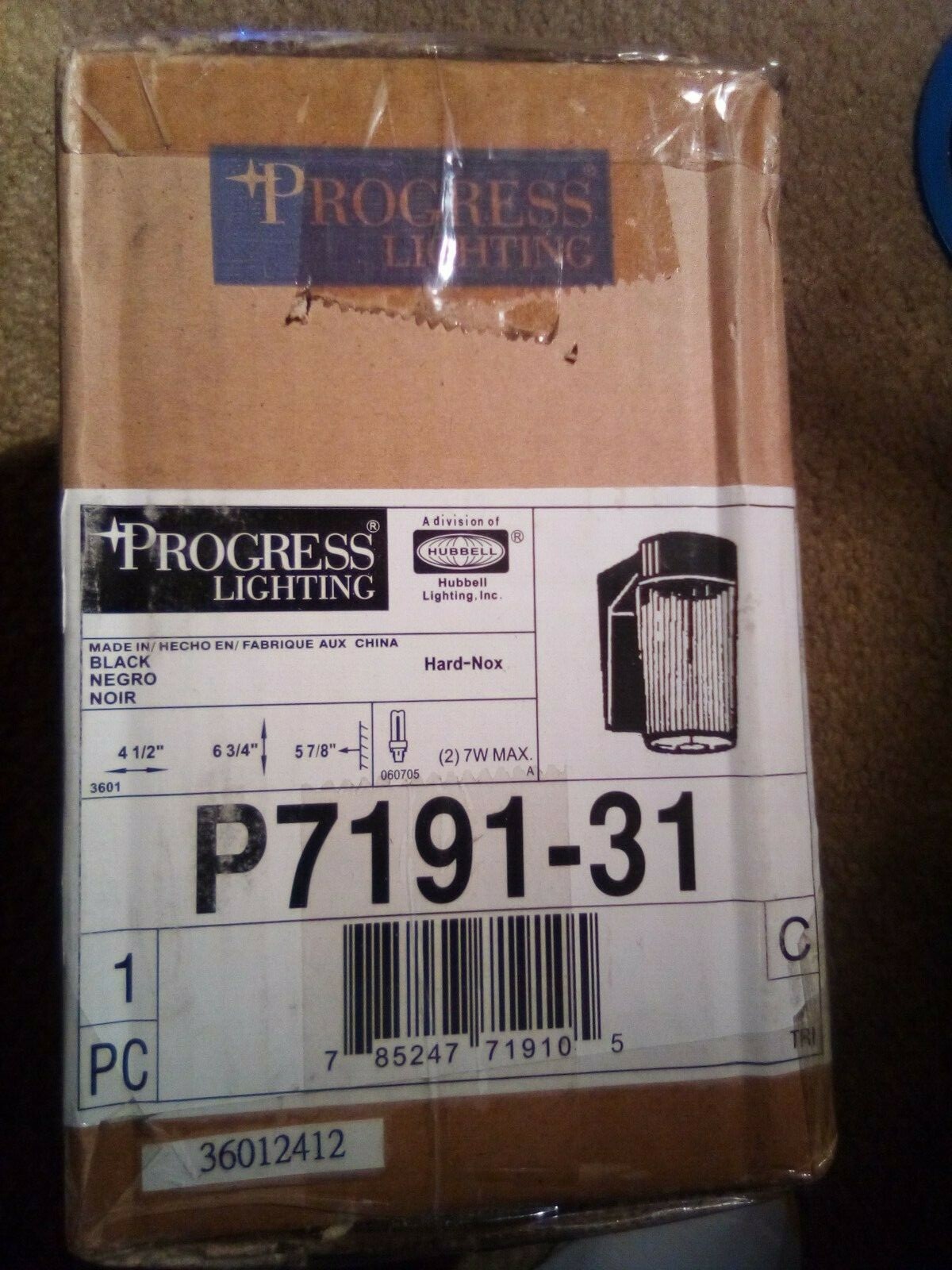 Progress Commercial Lighting Wall Light p7191-31 hard nox DURABLE ...