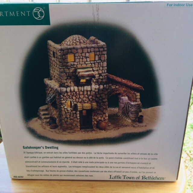 DEPT 56 LITTLE TOWN OF BETHLEHEM Holy Land GATEKEEPER'S DWELLING NIB | eBay