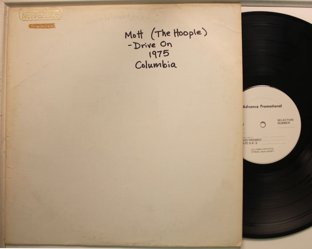 Mott (The Hoople) Test Pressing Lp Drive On On Columbia - Vg++ To Nm ...