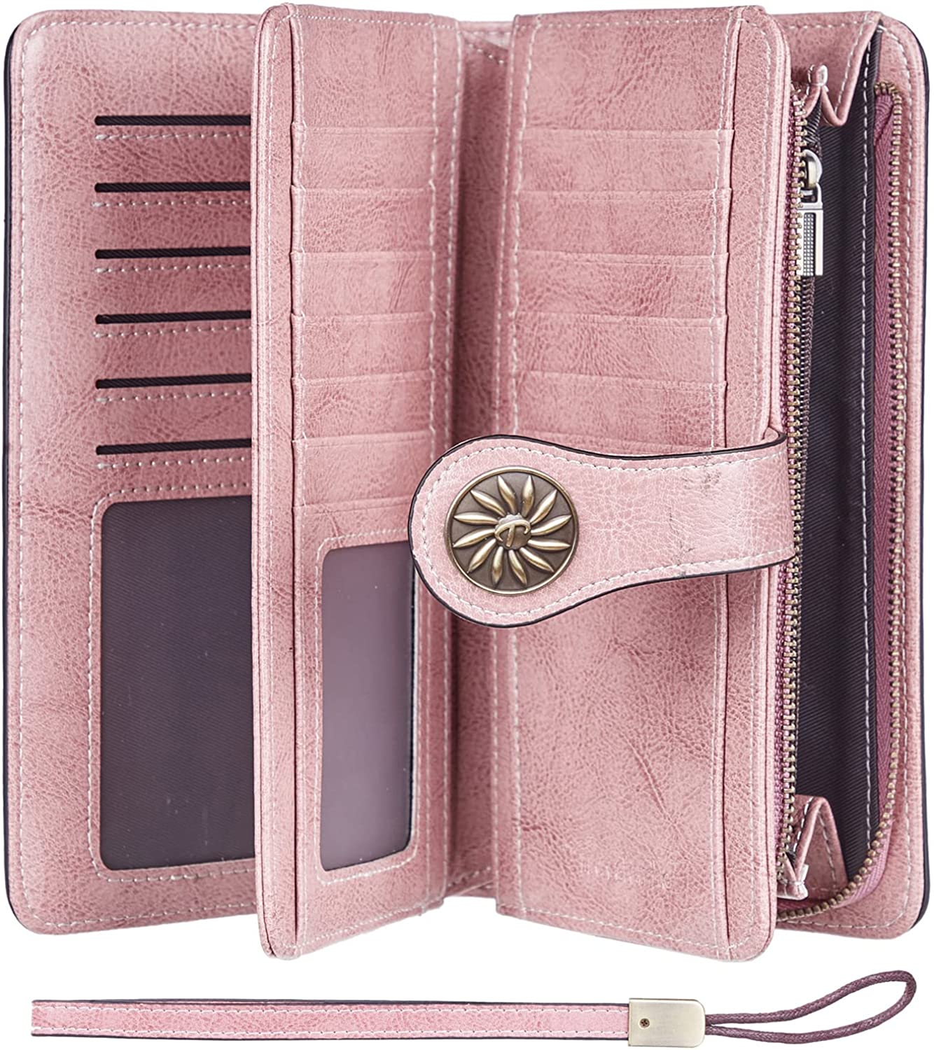 Womens Large Capacity RFID Blocking Genuine Leather Wallets | eBay