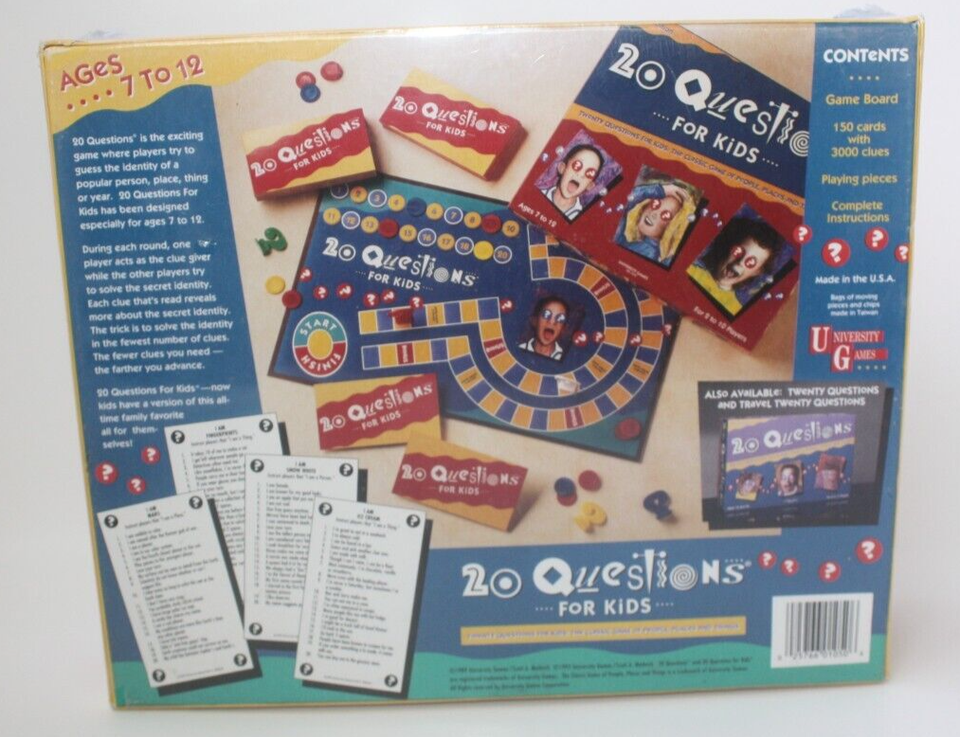 New Edition 20 Questions For Kids Board Game by University Games | eBay