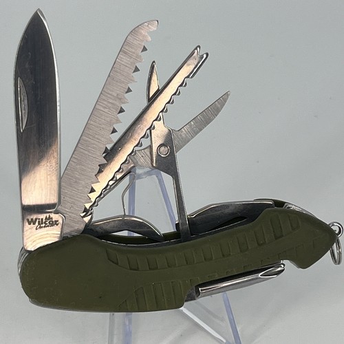 Wilcor Outdoor GREEN ARMY Folding Outdoor Camping Multi Tool Knife | eBay