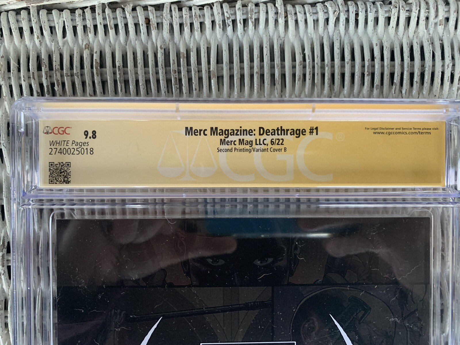 Deathrage #1 SLAVE LEIA JEDI COSPLAY VARIANT B CGC SS 9.8 signed Jamie ...