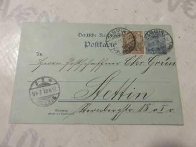 Germany Reich Postal Card Postcard Germany 1901 | eBay