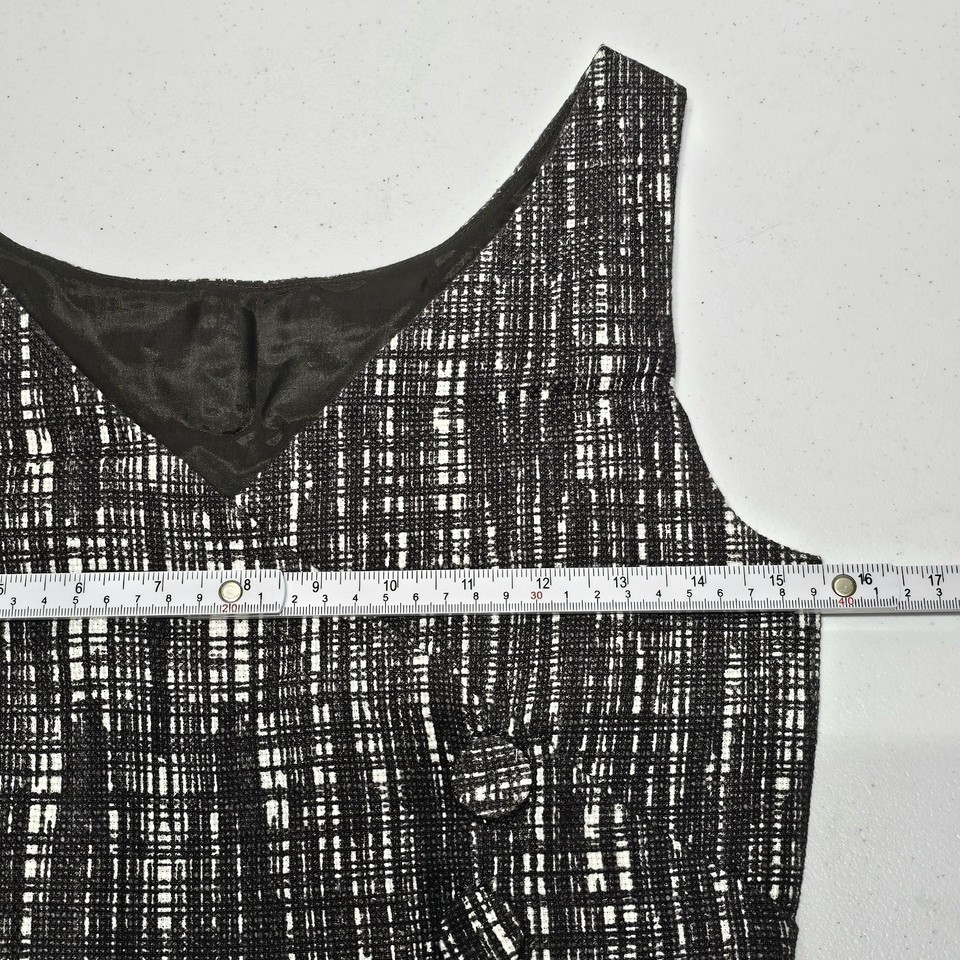 J. Crew Size 2 Dark Gray Tweed Sleeveless Pockers Back Button Sheath ...