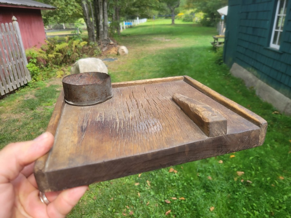 Antique 19thC Primitive Scouring Board Scrub Box Folk Art Object Treen ...