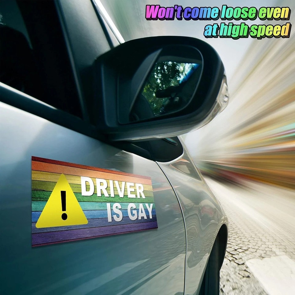 10Pcs Funny Gay LGBT Prank Bumper Stickers Magnetic Bumper Decals Funny ...