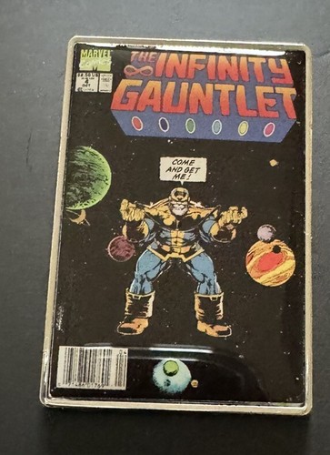 Infinity Gauntlet #4 Cover 1991 Lapel Pin New on Card Marvel Comics ...
