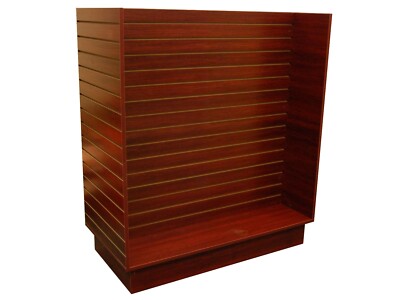 Cherry Wood Floor Standing H-Unit Slatwall Display | eBay