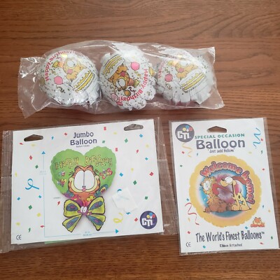Garfield Lot of 22 Balloons Get Well Soon Romance Happy Birthday ...