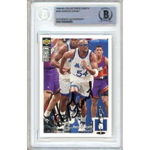 Horace Grant Orlando Magic Auto 1994 Collectors Choice BAS Auth ...