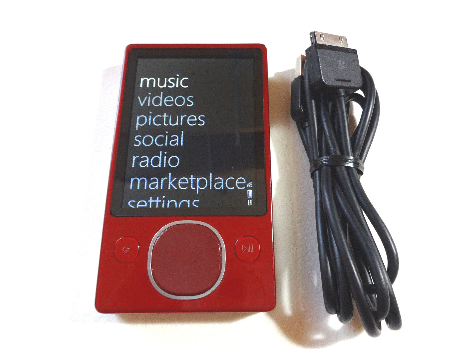 MICROSOFT ZUNE RED 80GB...NEW BATTERY... | eBay