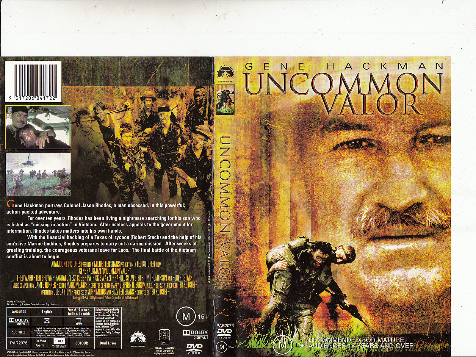 Uncommon Valor-1983-Gene Hackman-Movie-DVD | eBay