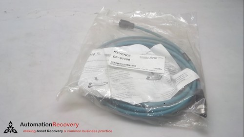 KEYENCE OP-87458 ETHERNET CABLE, 5METERS, MALE, STRAIGHT, 4POLE,, NEW ...