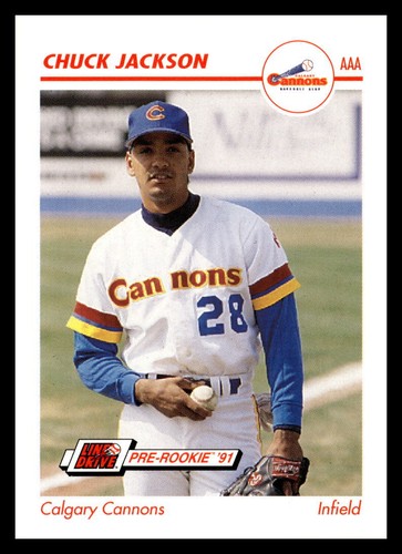 1991 Line Drive AAA #61 Chuck Jackson Calgary Cannons Baseball Card | eBay