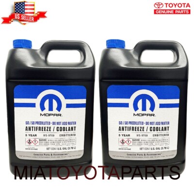 2 Gal Mopar Dodge Chrysler Jeep Coolant Antifreeze 50/50 Prediluted ...