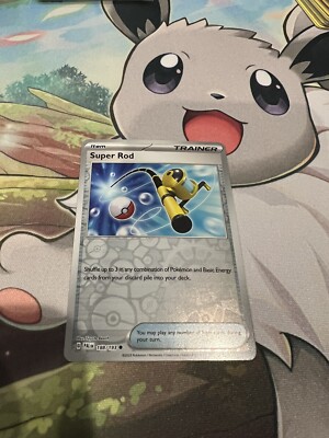 Super Rod 188/193 Trainer - Paldea Evolved - Pokemon TCG - Reverse Holo ...