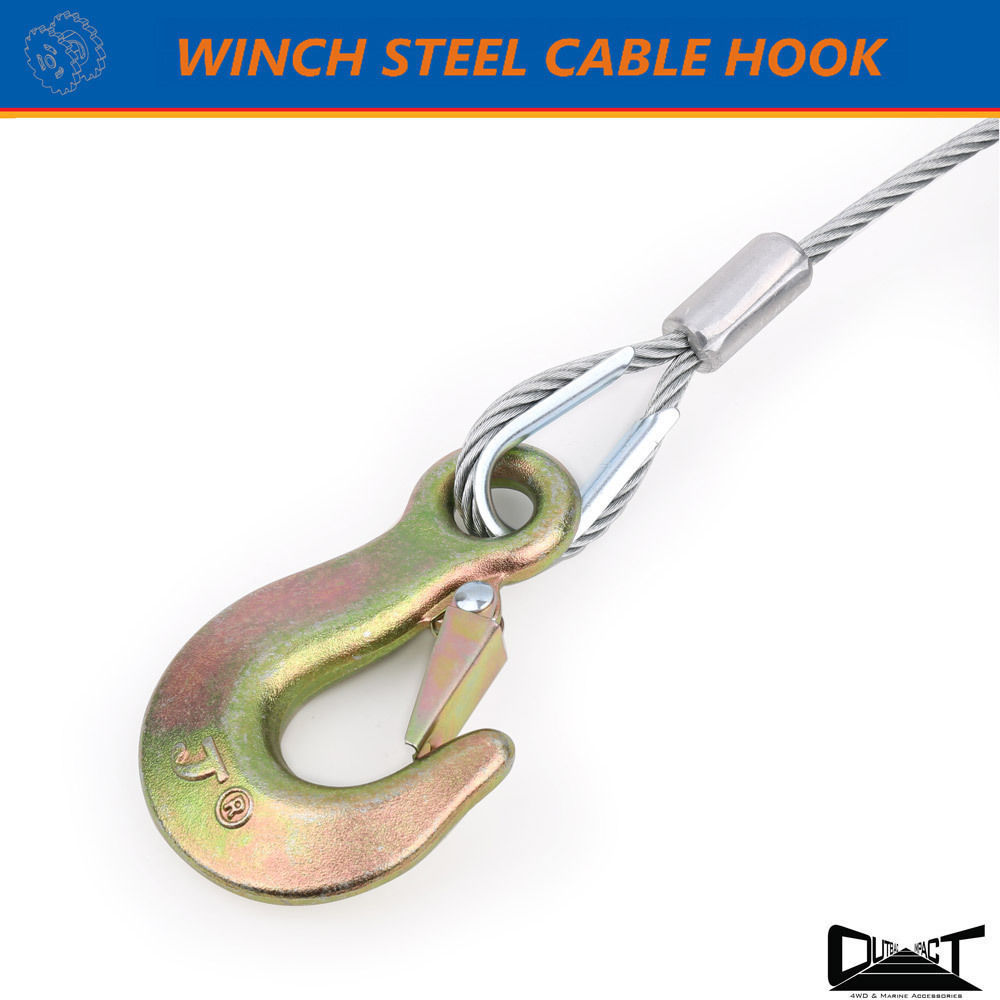TAIWAN MADE HAND WINCH STEEL CABLE ROPE WIRE REPLACEMENT 6mmX9m 2000KG ...