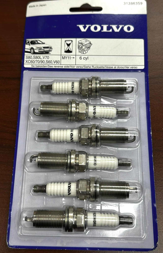Genuine Volvo Spark Plug Set (6 Plugs) S60 V60 V70 XC60 XC70 XC90, Part ...