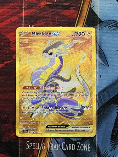 Pokémon TCG Miraidon EX Holo Card 253/198 Scarlet & Violet Base Set | eBay