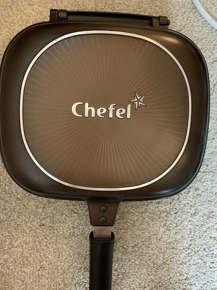 New 11.5" Chefel Flip 'N' Cook Double-Sided Frying Pan Nonstick | eBay UK