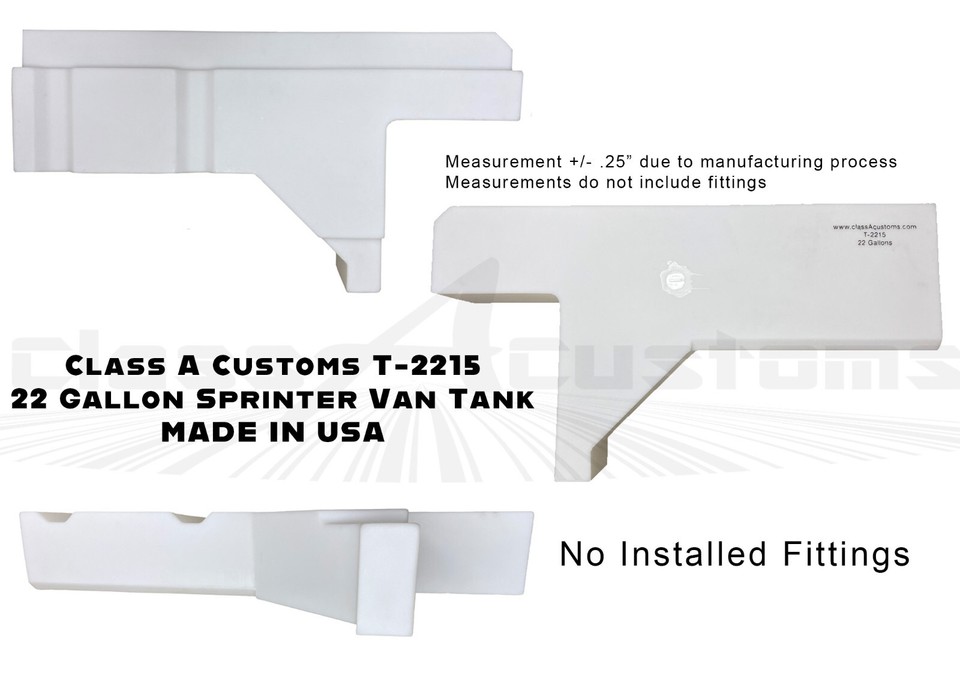 22 GALLON Fresh / Gray Water Holding Tank Sprinter Van Camper drinking ...