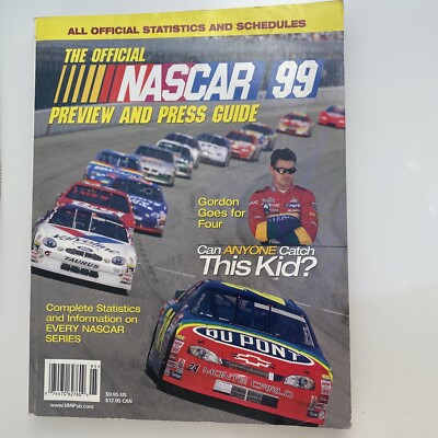 Vtg The Official NASCAR 1999 Preview and Press Guide Magazine Book ...
