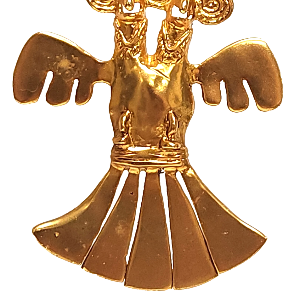 Alva Museum Replica Columbian Double Headed Eagle Gold Tone Brooch ...