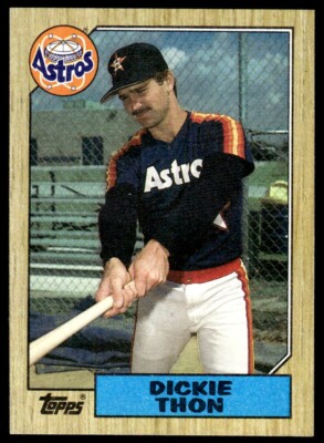 1987 Topps Baseball Card Dickie Thon Houston Astros #386 | eBay