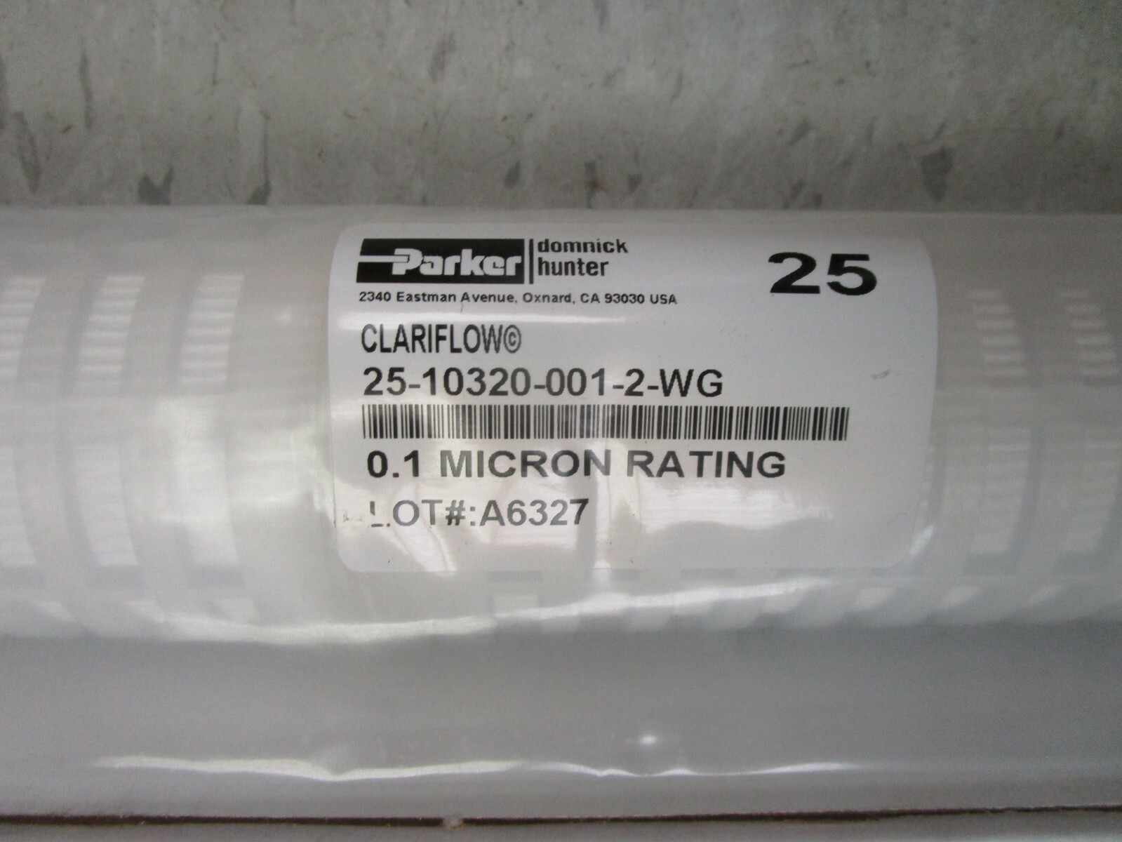 Parker Clariflow Filter Cartridge 25-10320-001-2-WG 25103200012WG 0.1 ...