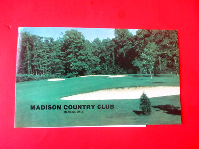 vtg - Golf Scorecard - MADISON COUNTRY CLUB cc - Madison OH | eBay
