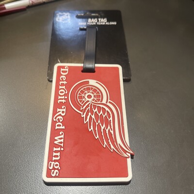 Detroit Red Wings Luggage Bag Tag NHL LICENSED | eBay