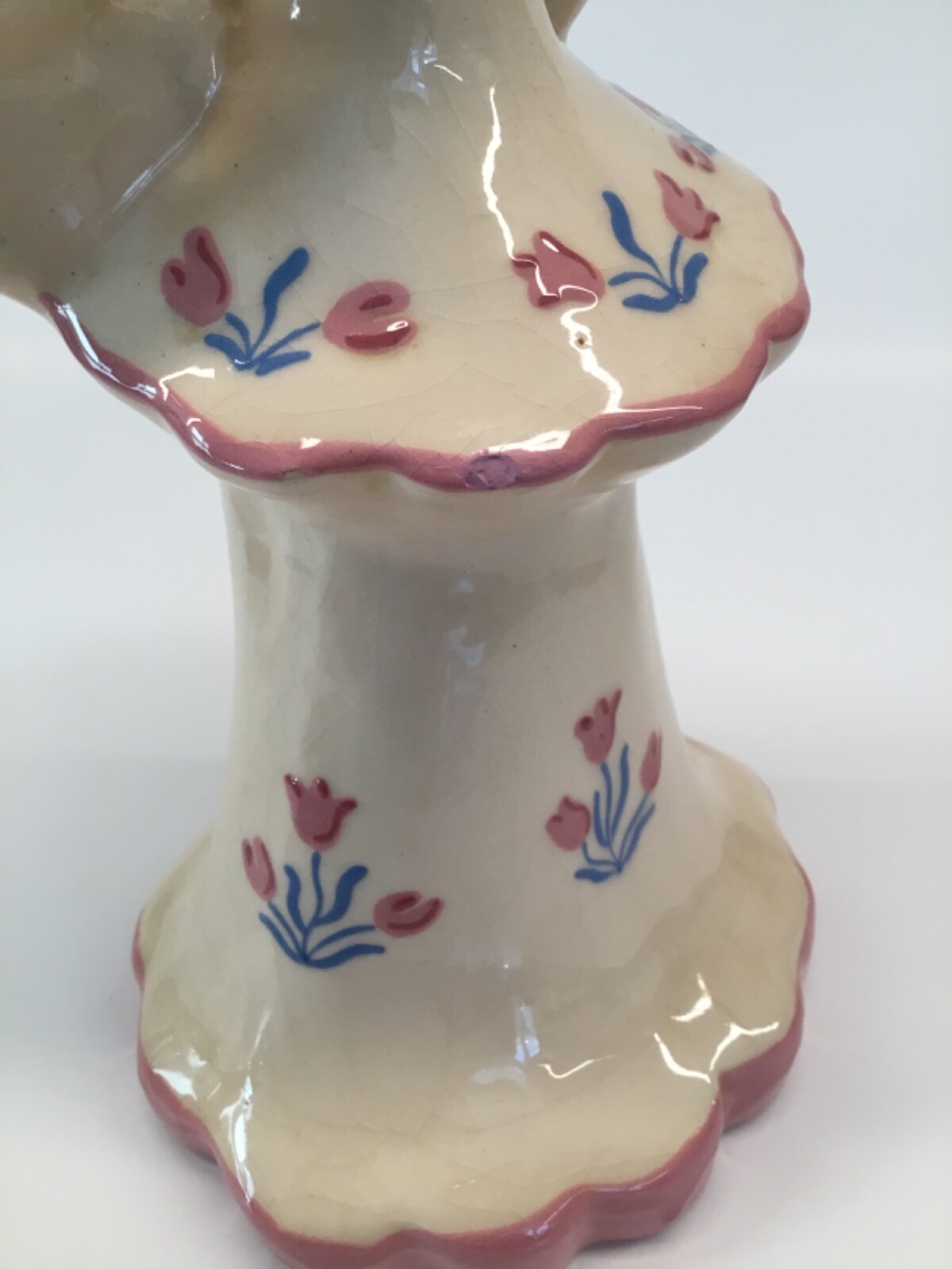 VTG 1940s California Pottery Weil Ware Girl & Basket Vase - 10.5”T | eBay