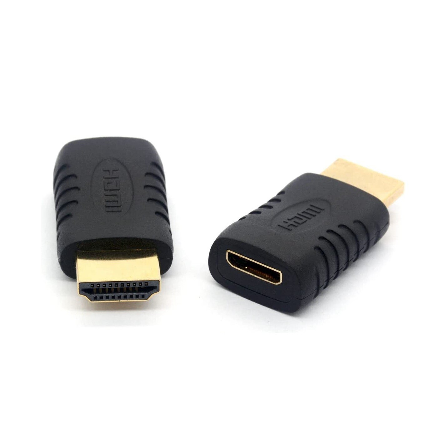 (Pack of 2) Mini HDMI Female to HDMI (Type A) Male Adapter TV Cable ...