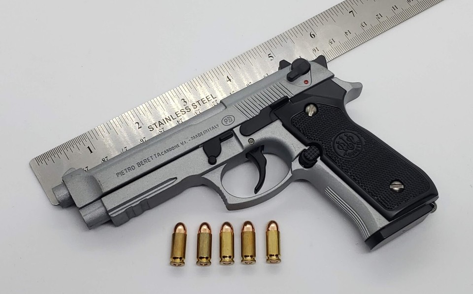 NEW 2025 15cm! ALLOY ARMY Beretta M92 A1 Shell Eject COLLECTOR Toy Mini ...