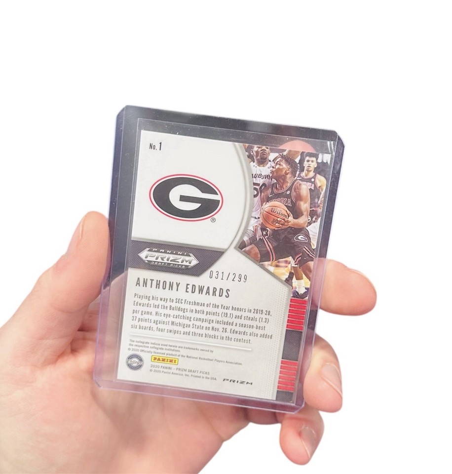 2020 Prizm Draft Picks Anthony Edwards #1 Red Refractor /299 Color ...