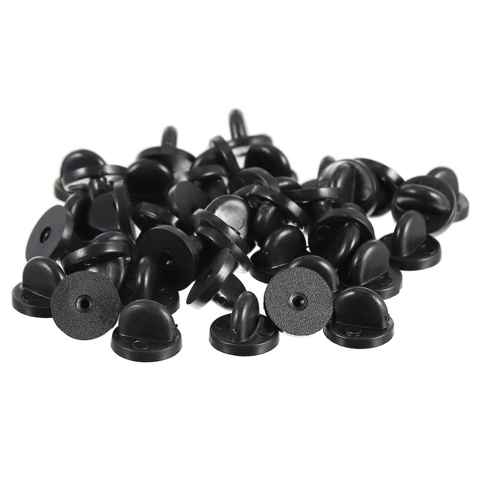 200Pcs Clutch Pin Backs Rubber Pin Backs for Lapel Pins Tie Tacks Easy ...