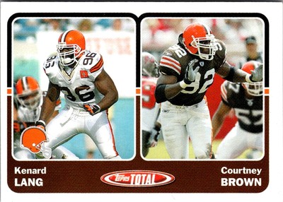 2003 Topps Total #382 Kenard Lang / Courtney Brown | eBay