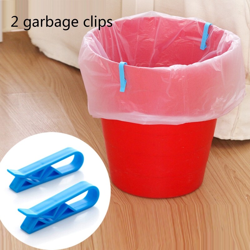 Dustbin Clip pcs Waste Paper Bin Garbage Bag Fixing Clamp Household | eBay