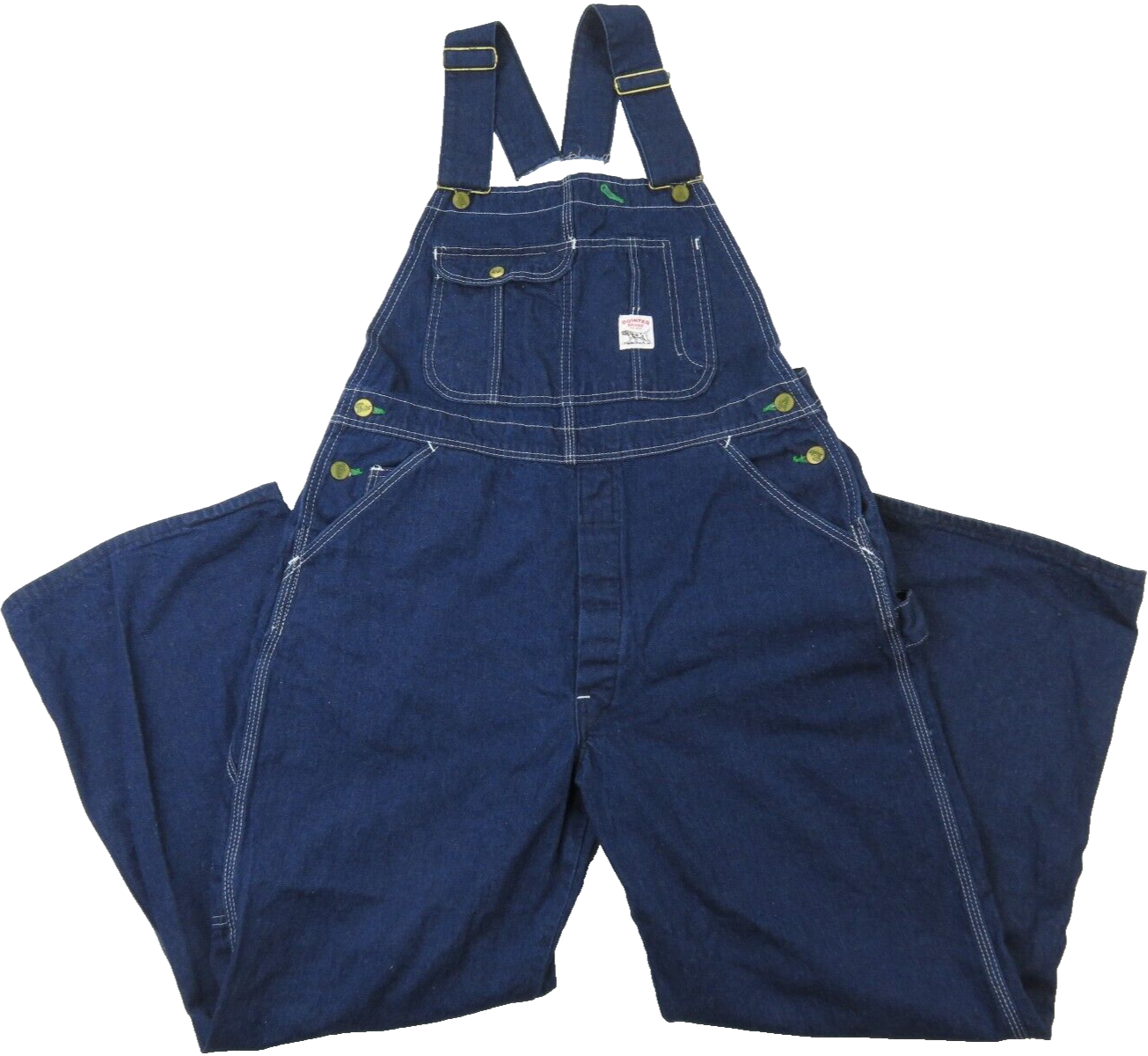 Pointer Brand Vintage Low Back Overall Bibs Made in USA 34X30 Blue ...