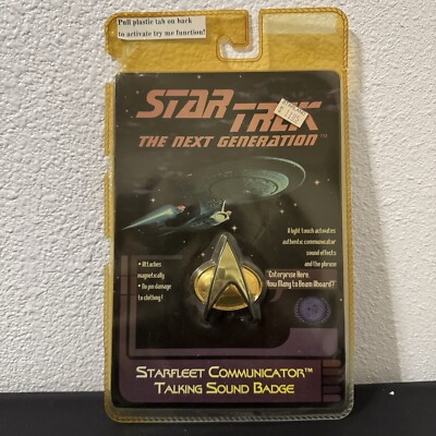 Star Trek The Next Generation Starfleet Communicator Talking Sound ...