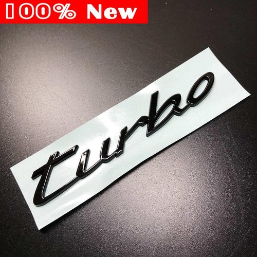 Gloss Black Turbo Logo Emblem Car Rear Trunk Boot Sticker Badge 2021 ...