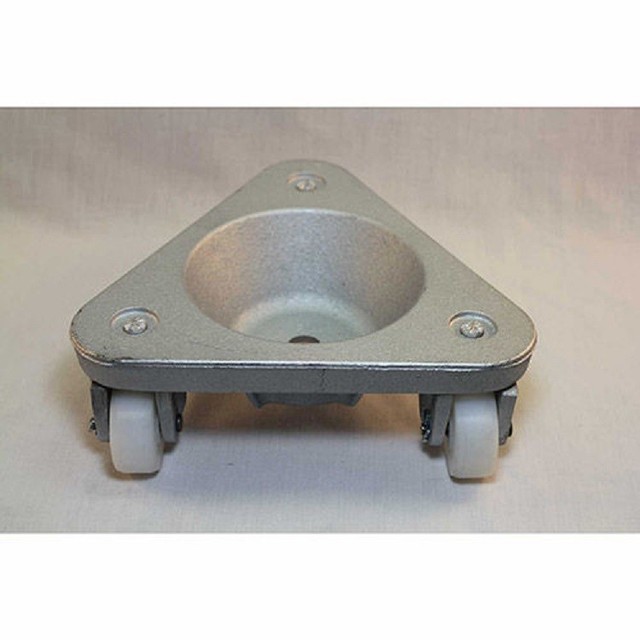 750 Lb. Capacity Cast Iron Triangular Cup Dolly PE Wheels Tri Wheel ...