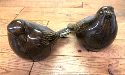 Ceramic Brown Tan Speckled Sparrow Figurine Bird Collectible | eBay