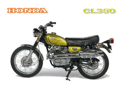 HONDA Poster Classic CL350 1972 & 1973 K4 Suitable 2 Frame | eBay