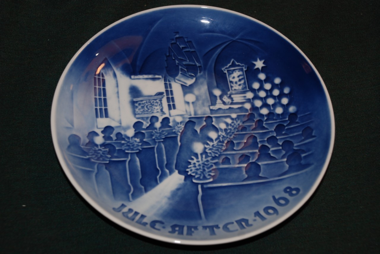 Bing & Grondahl Lt Ed Plate: CHRISTMAS in CHURCH 1968 | eBay