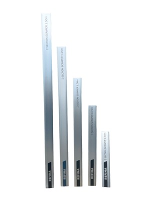 I section Aluminium Render Scraper Bar Refina H Profile Rendering Flat ...